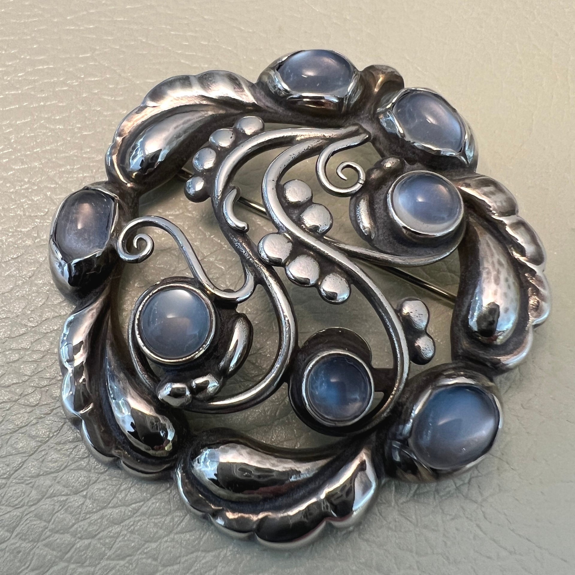 moonstone brooch
